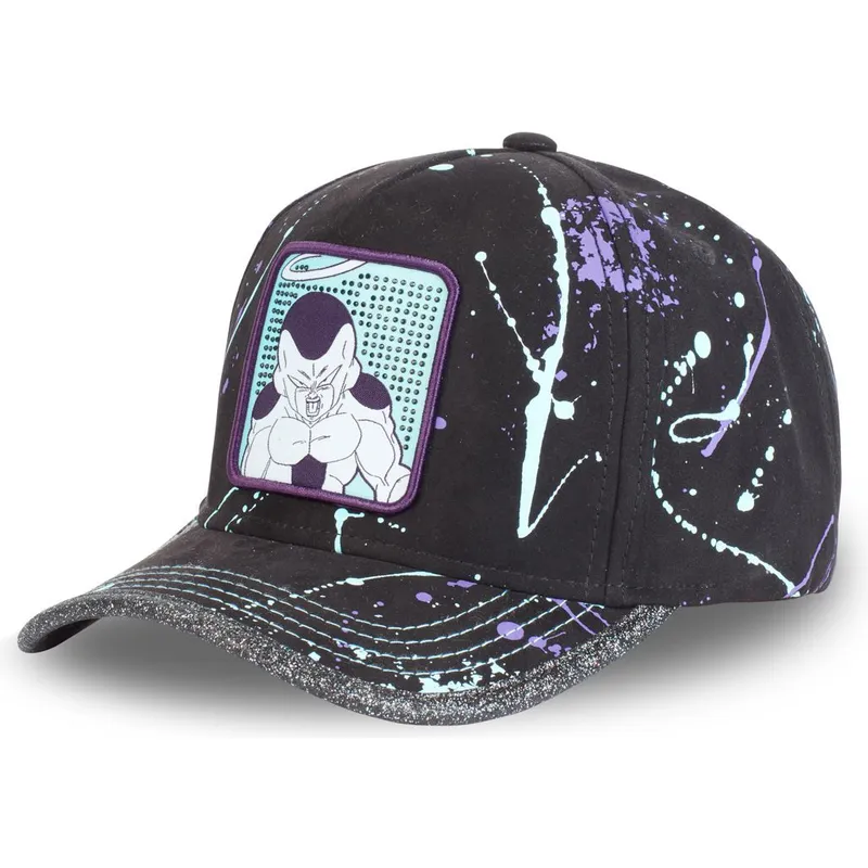 Capslab Curved Brim Frieza TAG FRE Dragon Ball Black Adjustable Cap ...